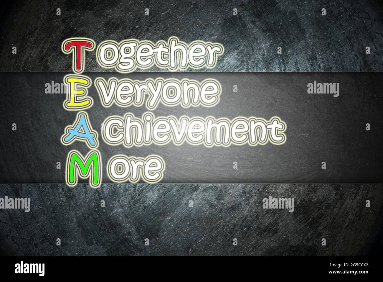 team meaning written on blackboard background, high Stock Photo - Alamy