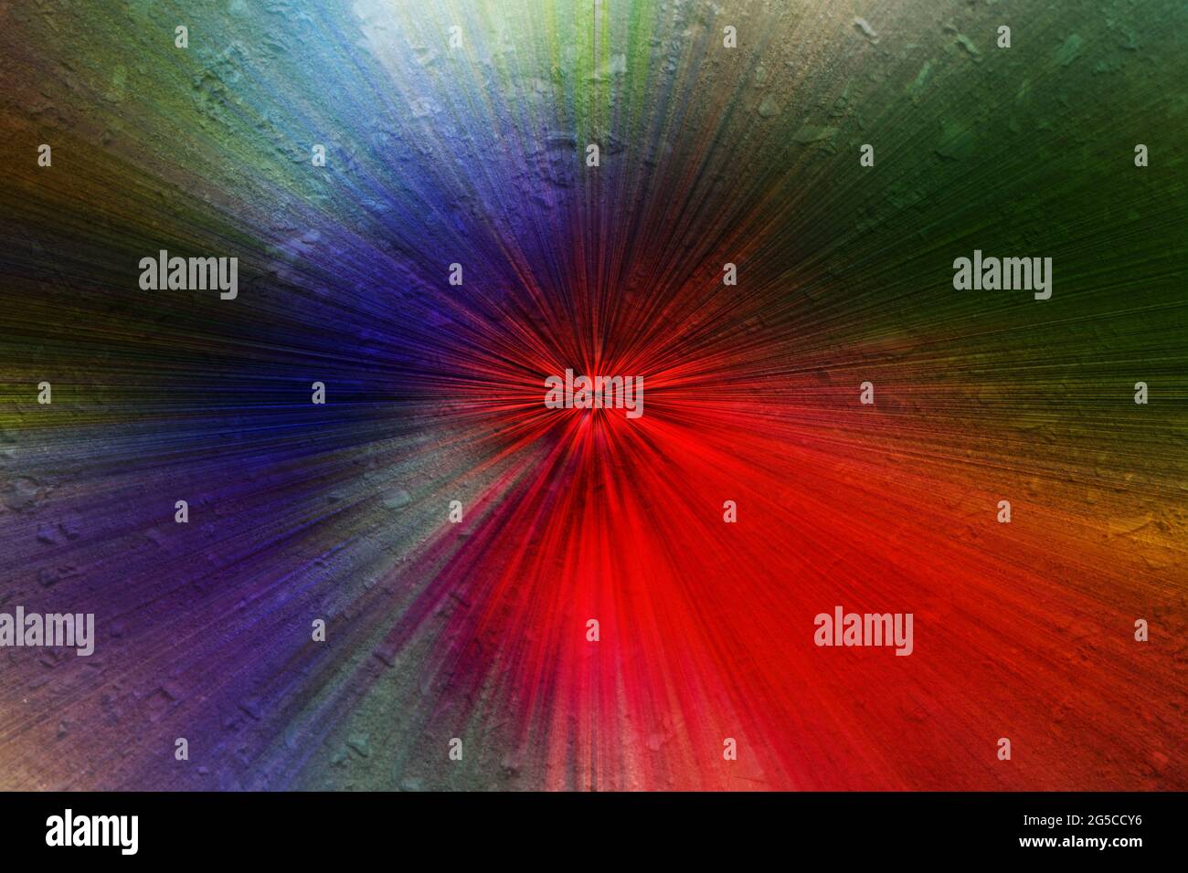 abstract fast speed motion through the color radial blur background ...