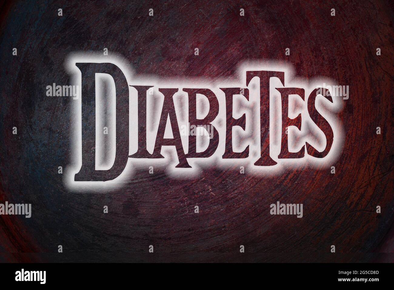 Diabetes concept text on background Stock Photo - Alamy