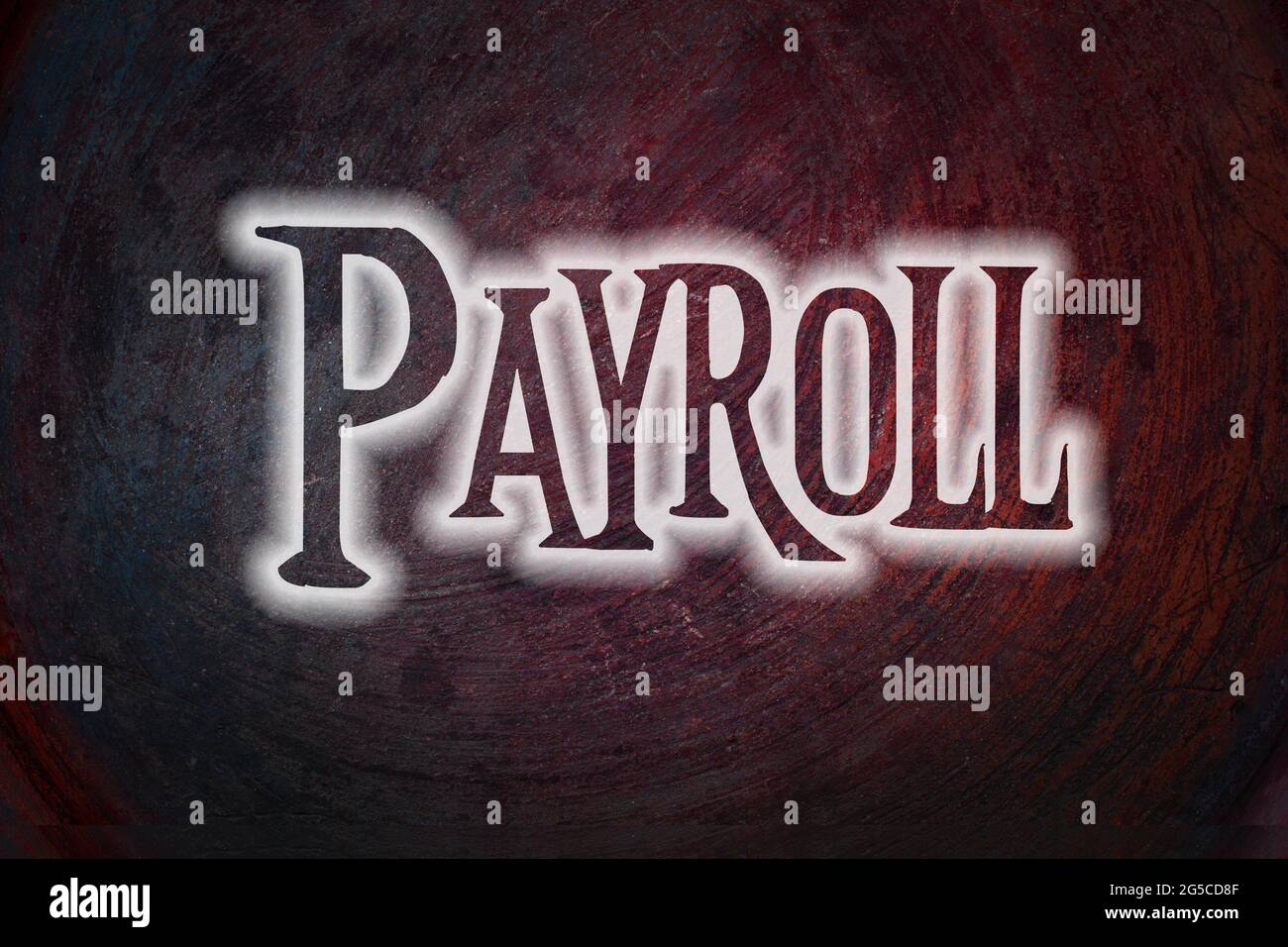 Payroll Concept text on background Stock Photo - Alamy