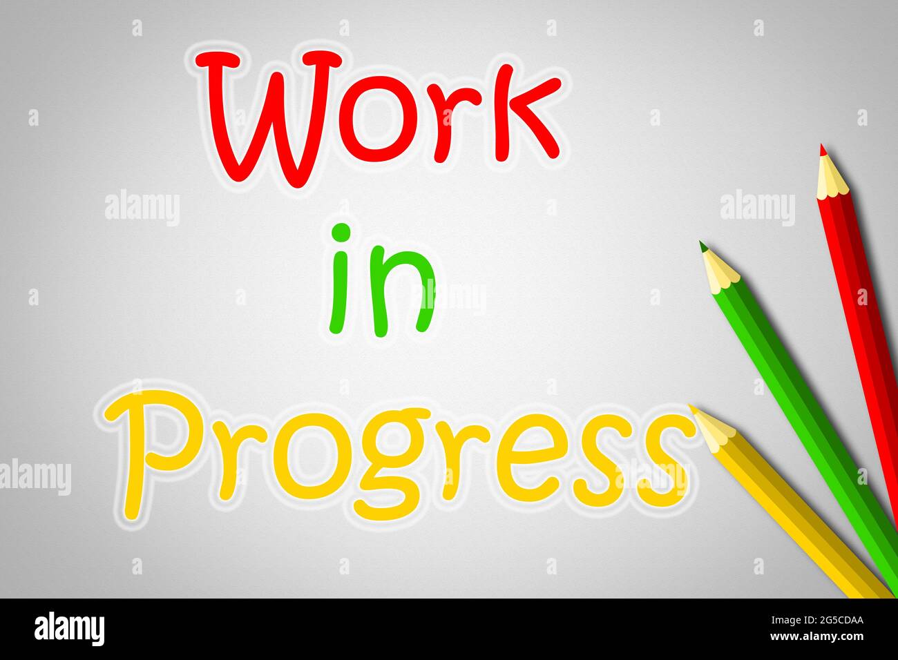 Work In Progress Concept Stock Photo - Alamy