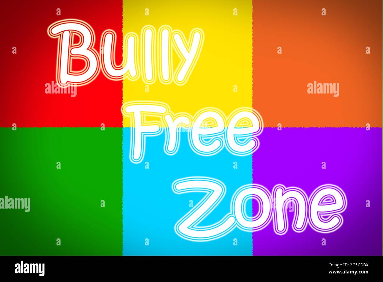 Bully Free Zone Concept Stock Photo - Alamy