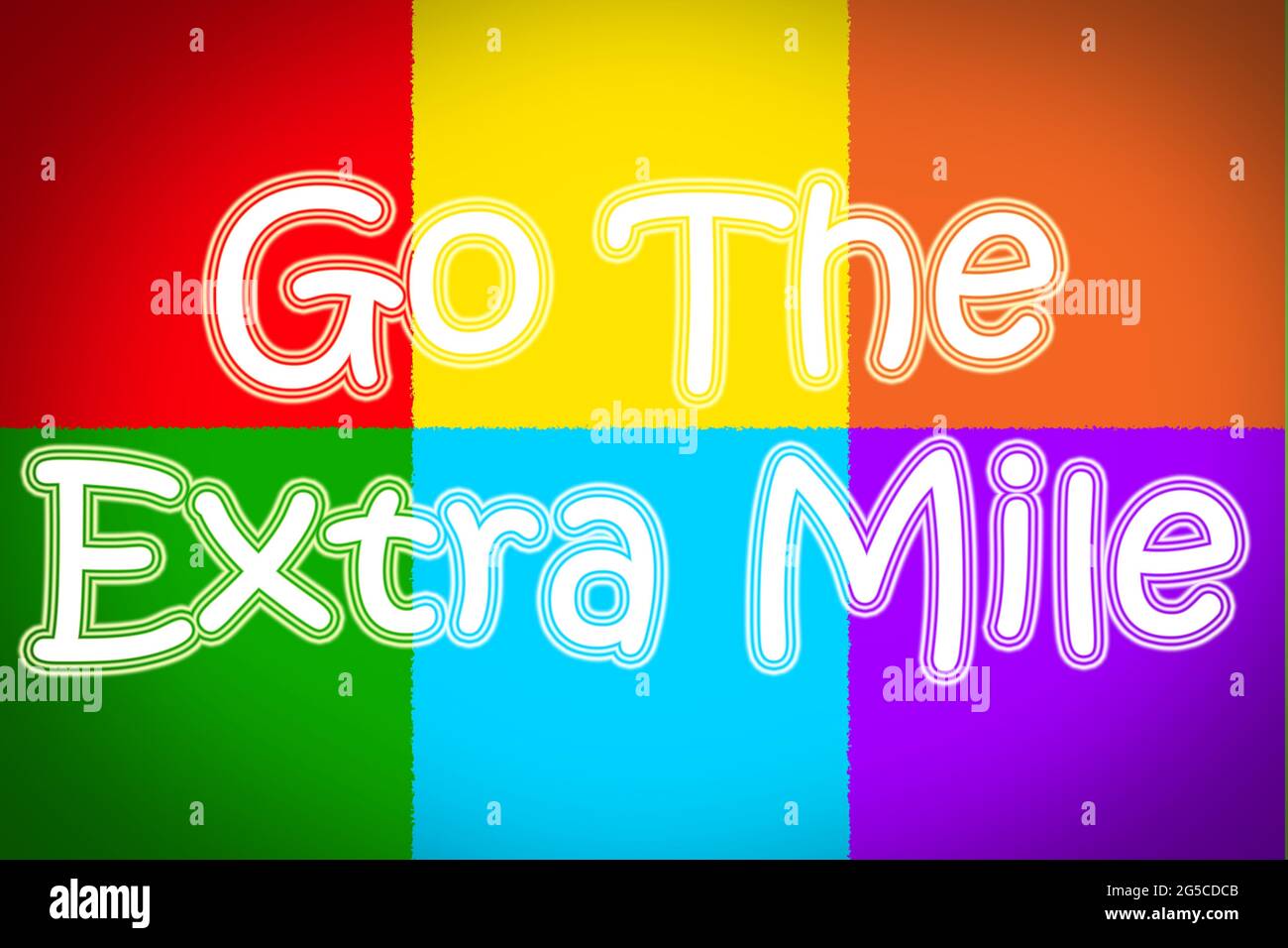 Go The Extra Mile Concept Stock Photo - Alamy