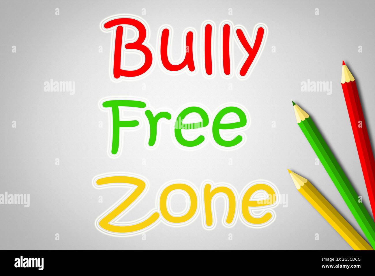 Bully Free Zone Concept Stock Photo - Alamy