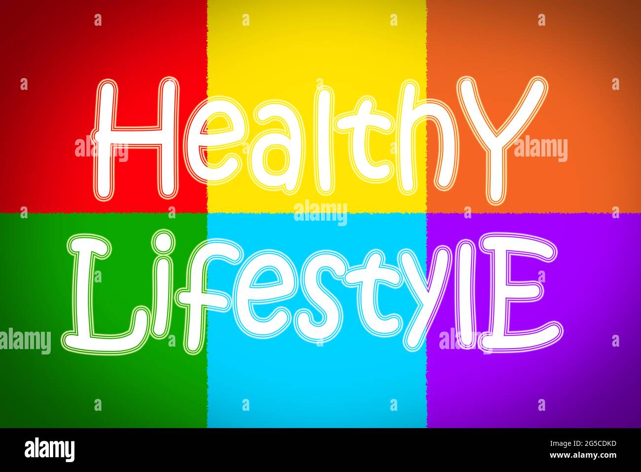 Healthy Lifestyle Concept text on background Stock Photo - Alamy