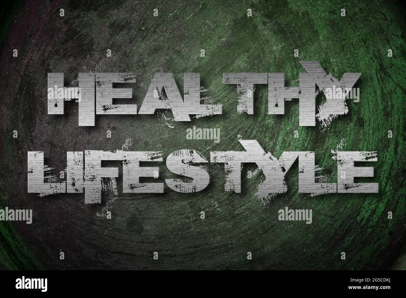 Healthy Lifestyle Concept text on background Stock Photo - Alamy