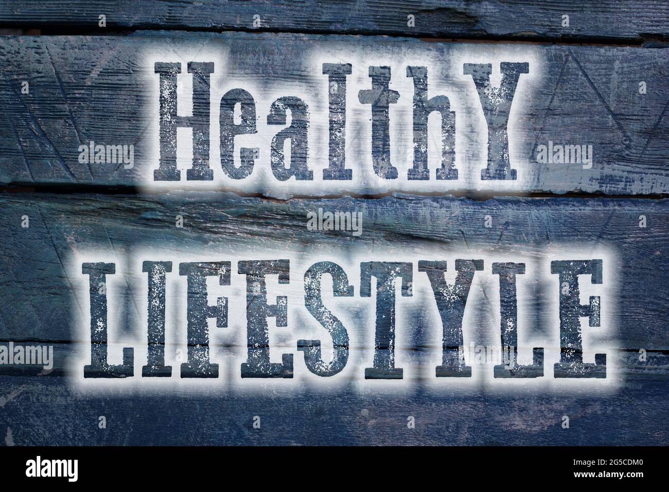 Healthy Lifestyle Concept text on background Stock Photo - Alamy