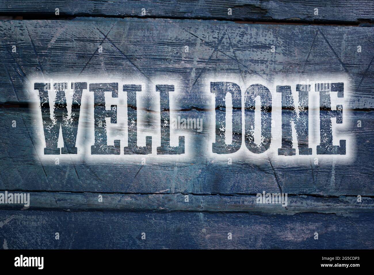 Well Done Concept text on background Stock Photo - Alamy