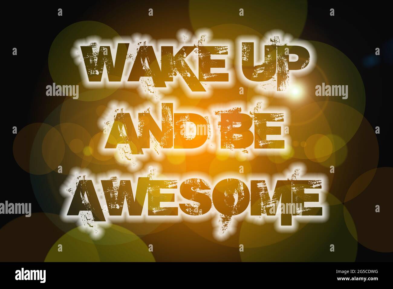 Wake Up Concept text on background Stock Photo - Alamy