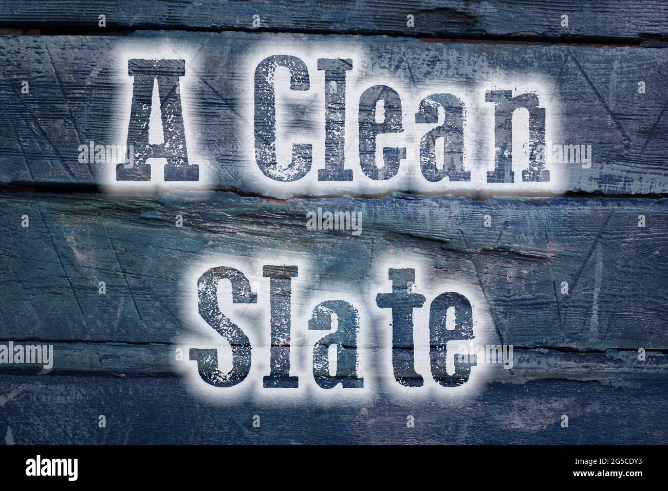 A Clean Slate Concept text on background Stock Photo - Alamy