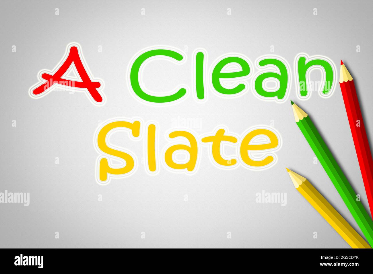 Start with a clean slate hi-res stock photography and images - Alamy
