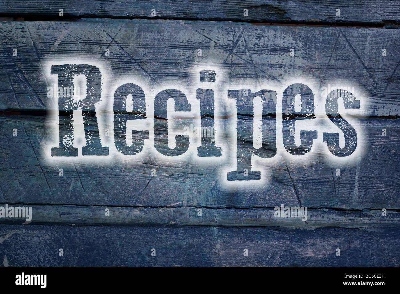 Recipes Concept text on background Stock Photo - Alamy