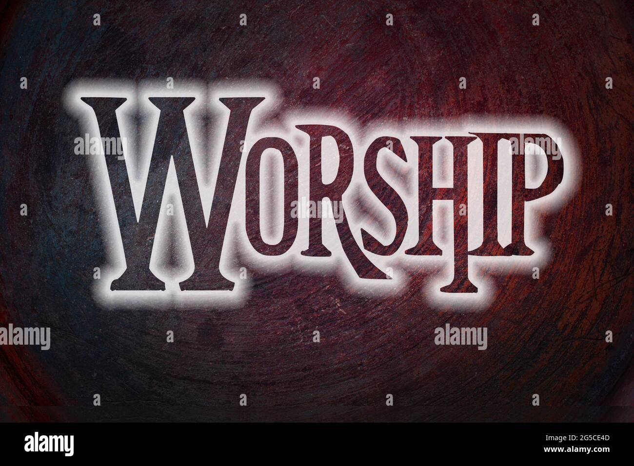 Worship Concept text on background Stock Photo - Alamy