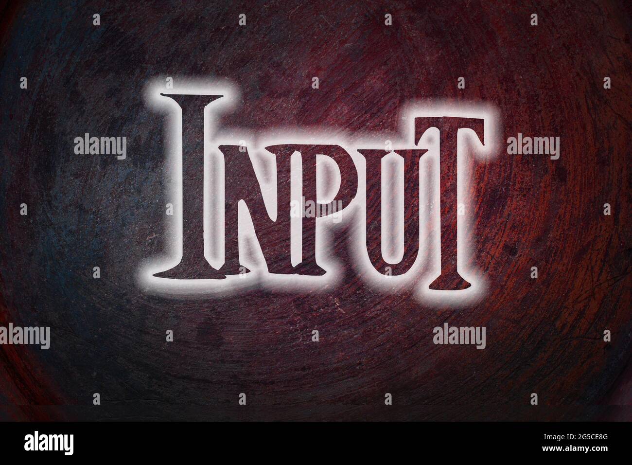 Input Concept text on background Stock Photo - Alamy
