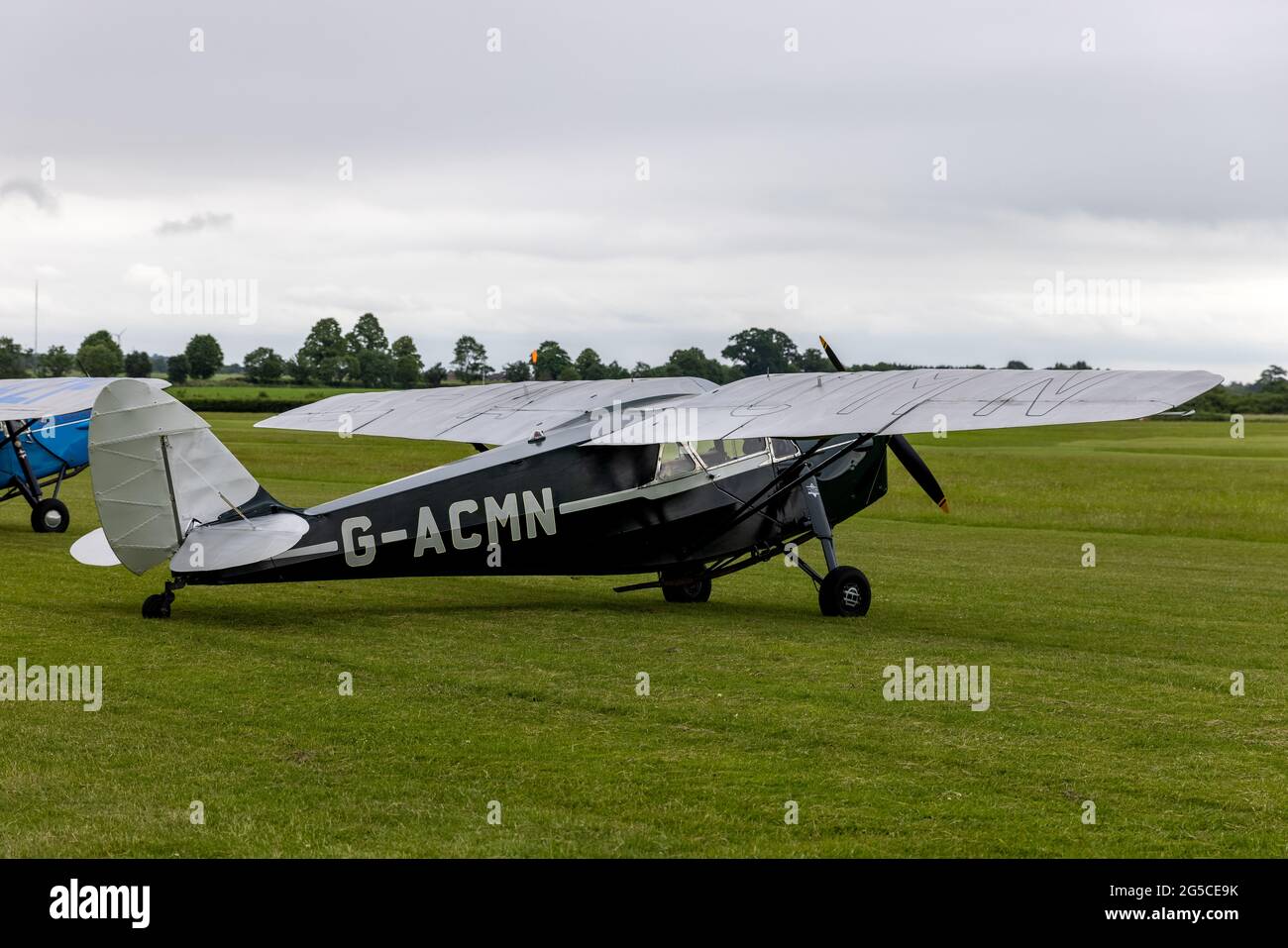 de Havilland DH.85 Leopard Moth (G-ACMN) on static display at ...
