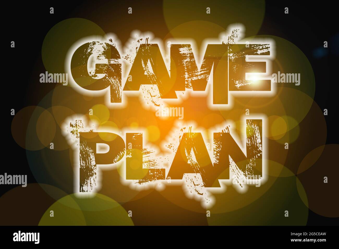 Game Plan Concept text on background Stock Photo - Alamy