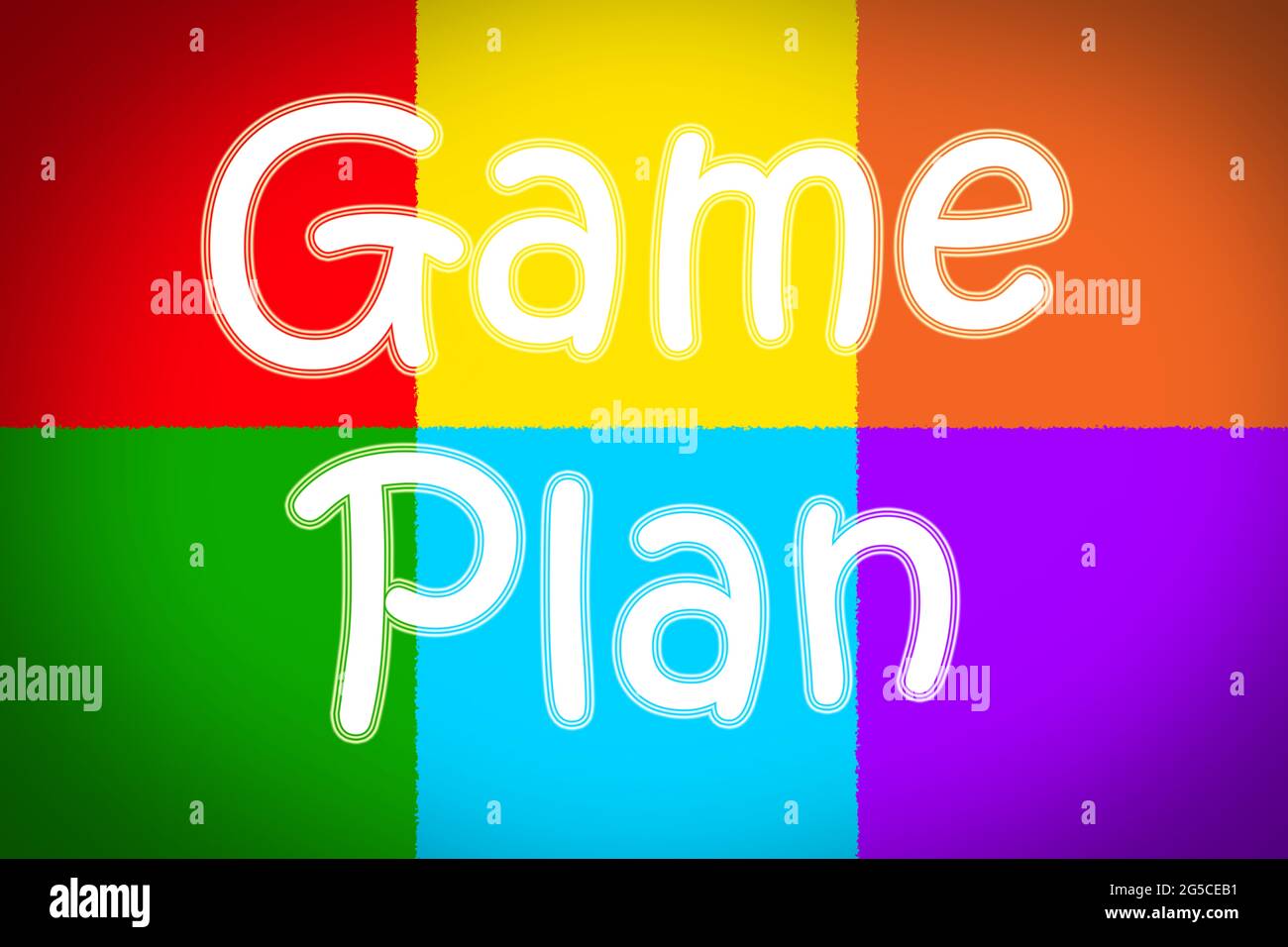 Game Plan Concept text on background Stock Photo - Alamy