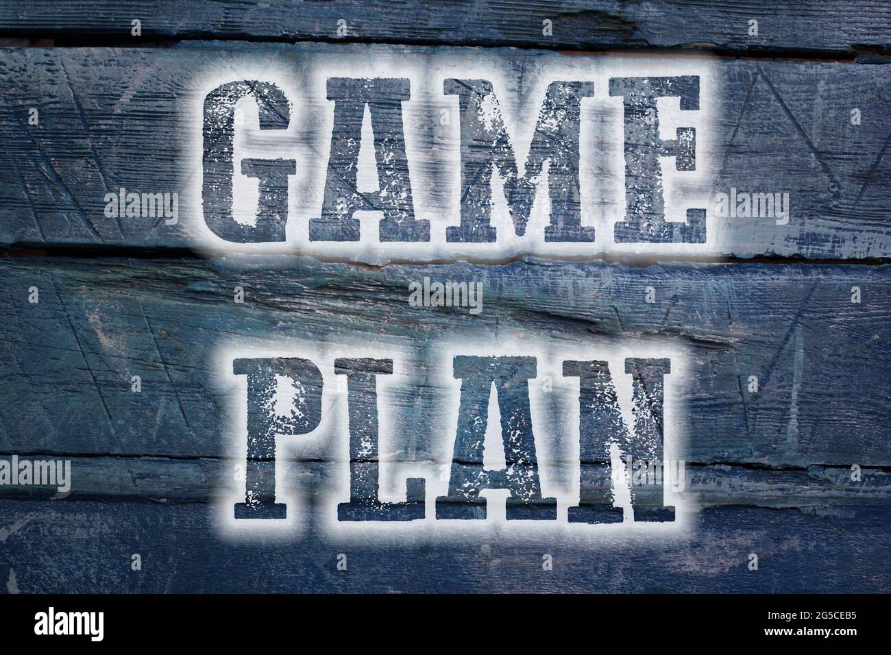 Game Plan Concept text on background Stock Photo - Alamy
