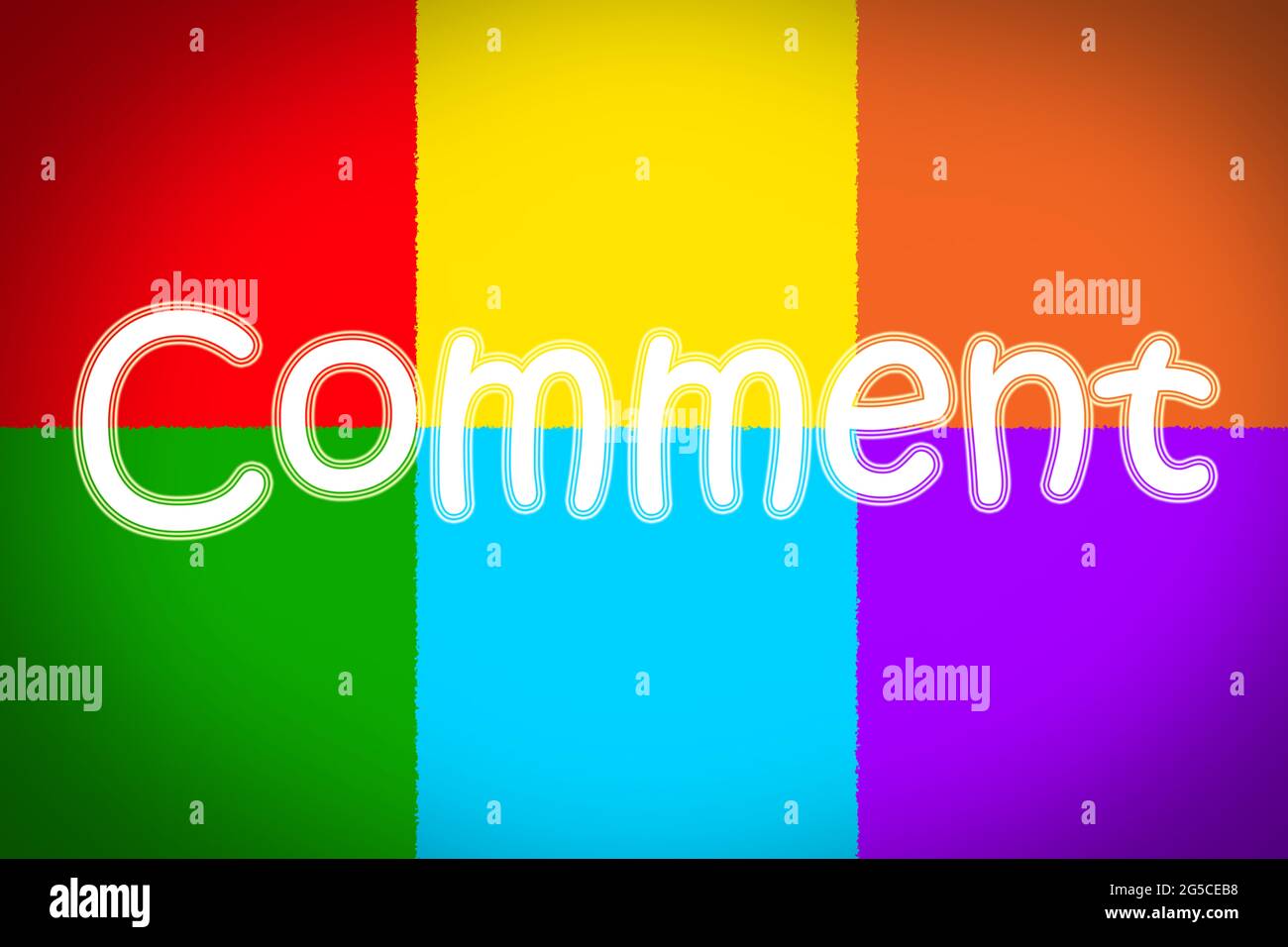 Comment Concept text on background Stock Photo - Alamy