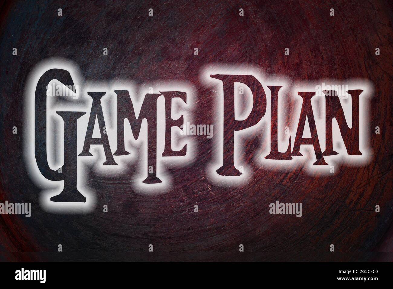 Game Plan Concept text on background Stock Photo - Alamy