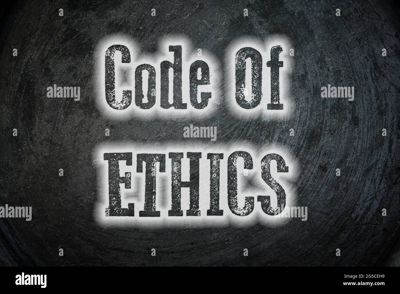 Code Of Ethics Concept Stock Photo - Alamy