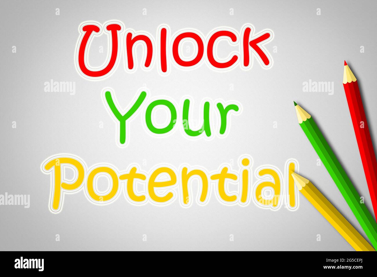 Unlock Your Potential Concept text on background Stock Photo - Alamy