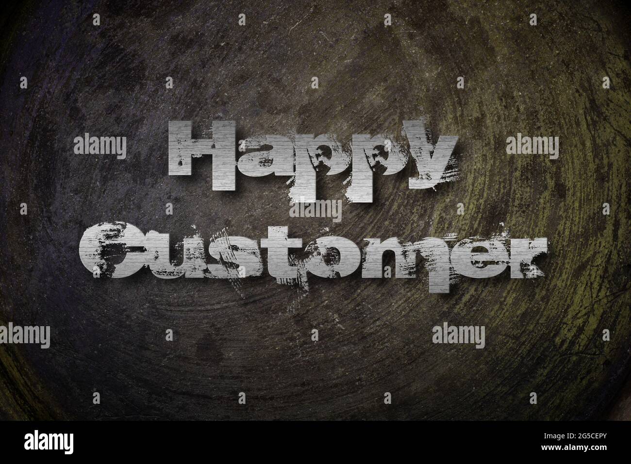 Happy Customer Concept text on background idea Stock Photo - Alamy