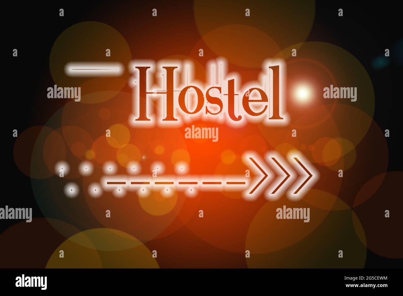 Hostel Concept text on background idea Stock Photo - Alamy