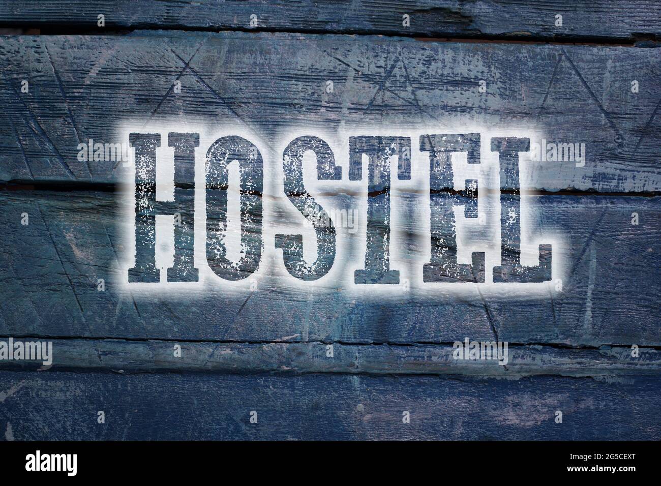 Hostel Concept text on background idea Stock Photo - Alamy