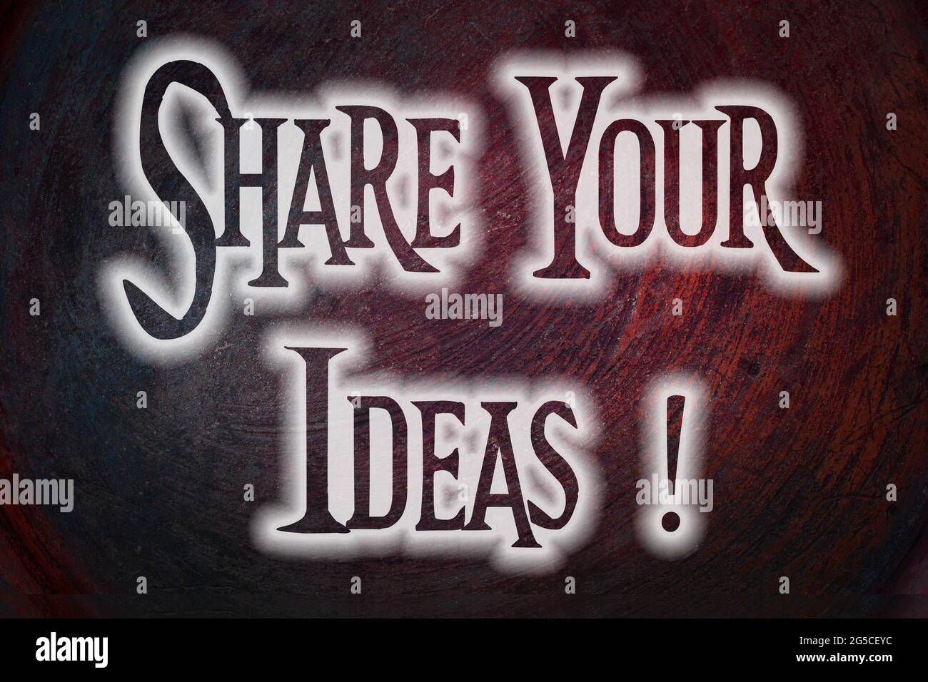 Share your ideas hi-res stock photography and images - Alamy