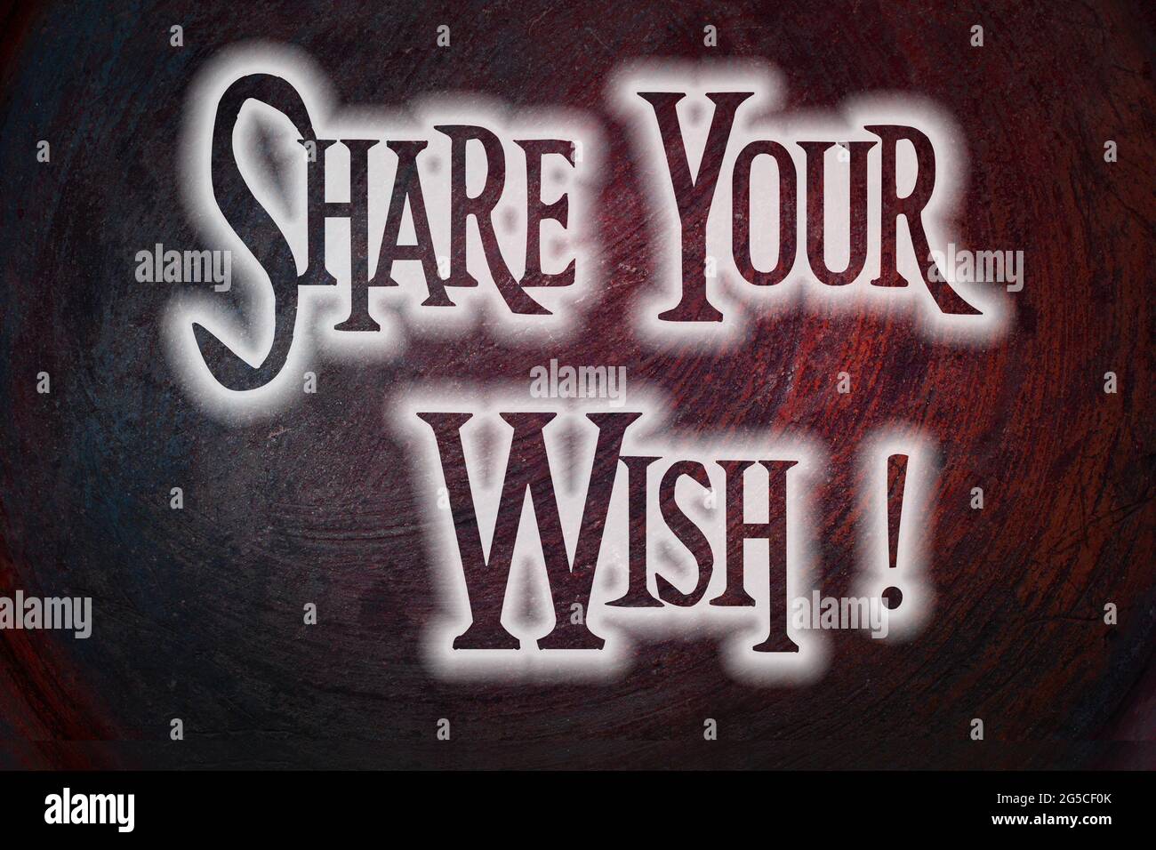 Share Your Wish Concept text on background Stock Photo - Alamy