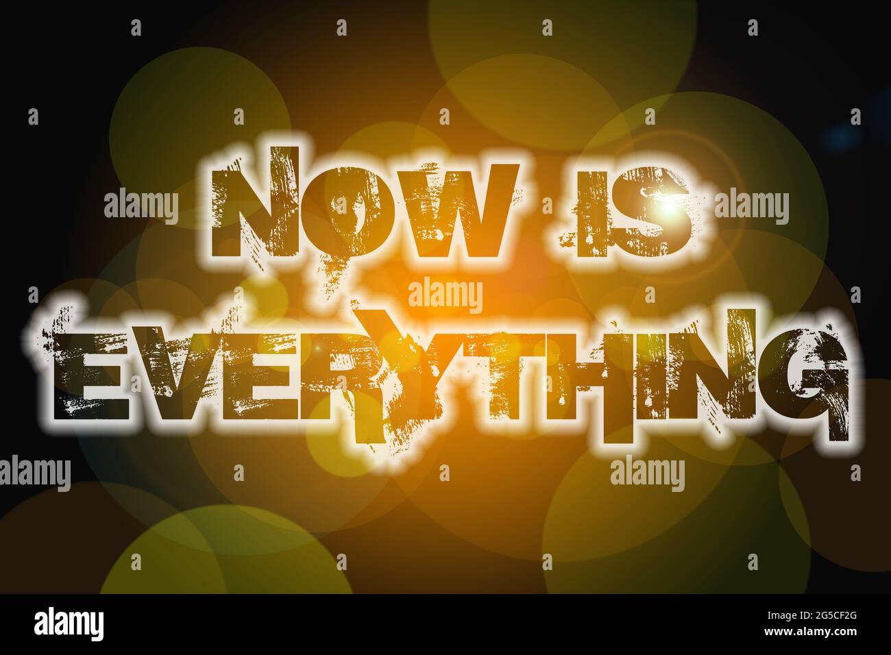 Now Is Everything Concept text on background Stock Photo - Alamy