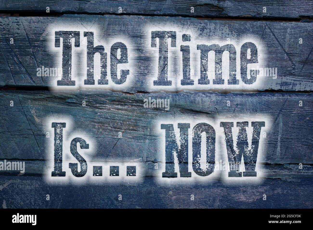 The Time Is Now Concept text on background Stock Photo - Alamy