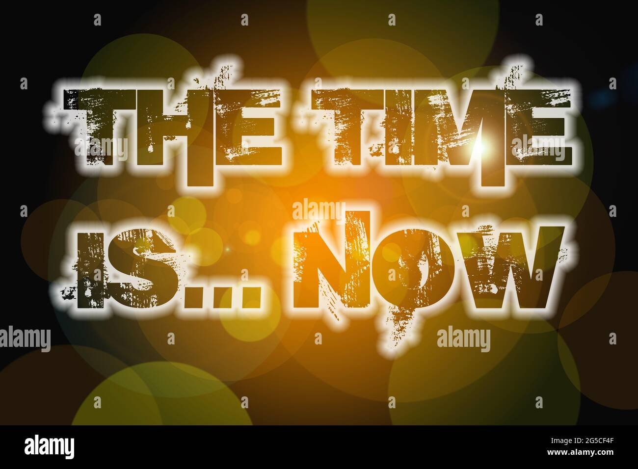 The Time Is Now Concept text on background Stock Photo - Alamy