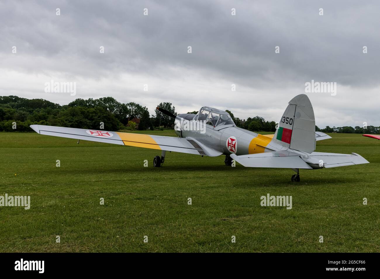 de Havilland Canada DHC-1 Chipmunk (G-CGAO) on display at Shuttleworth ...