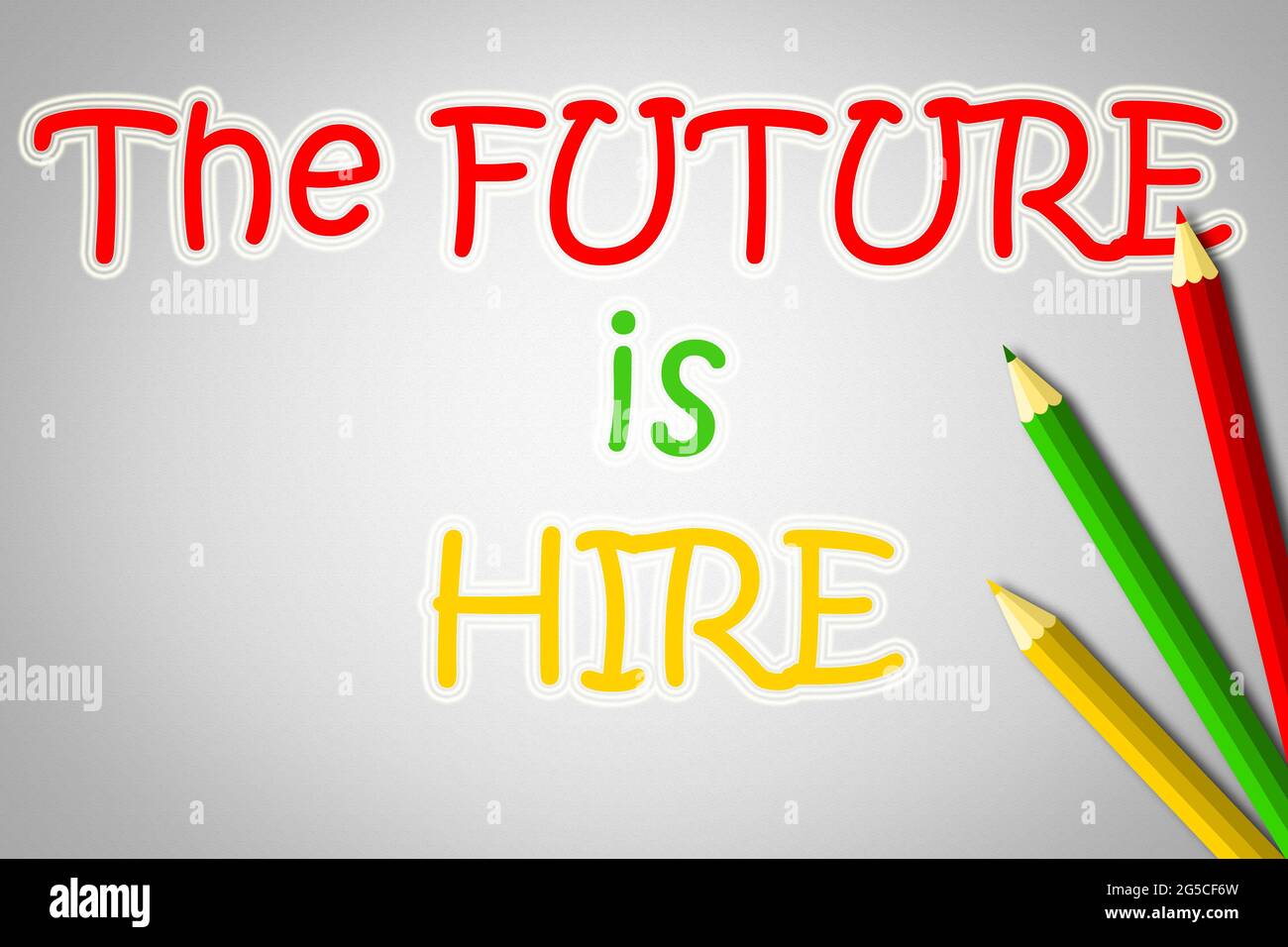 The Future Is Here Concept text Stock Photo - Alamy