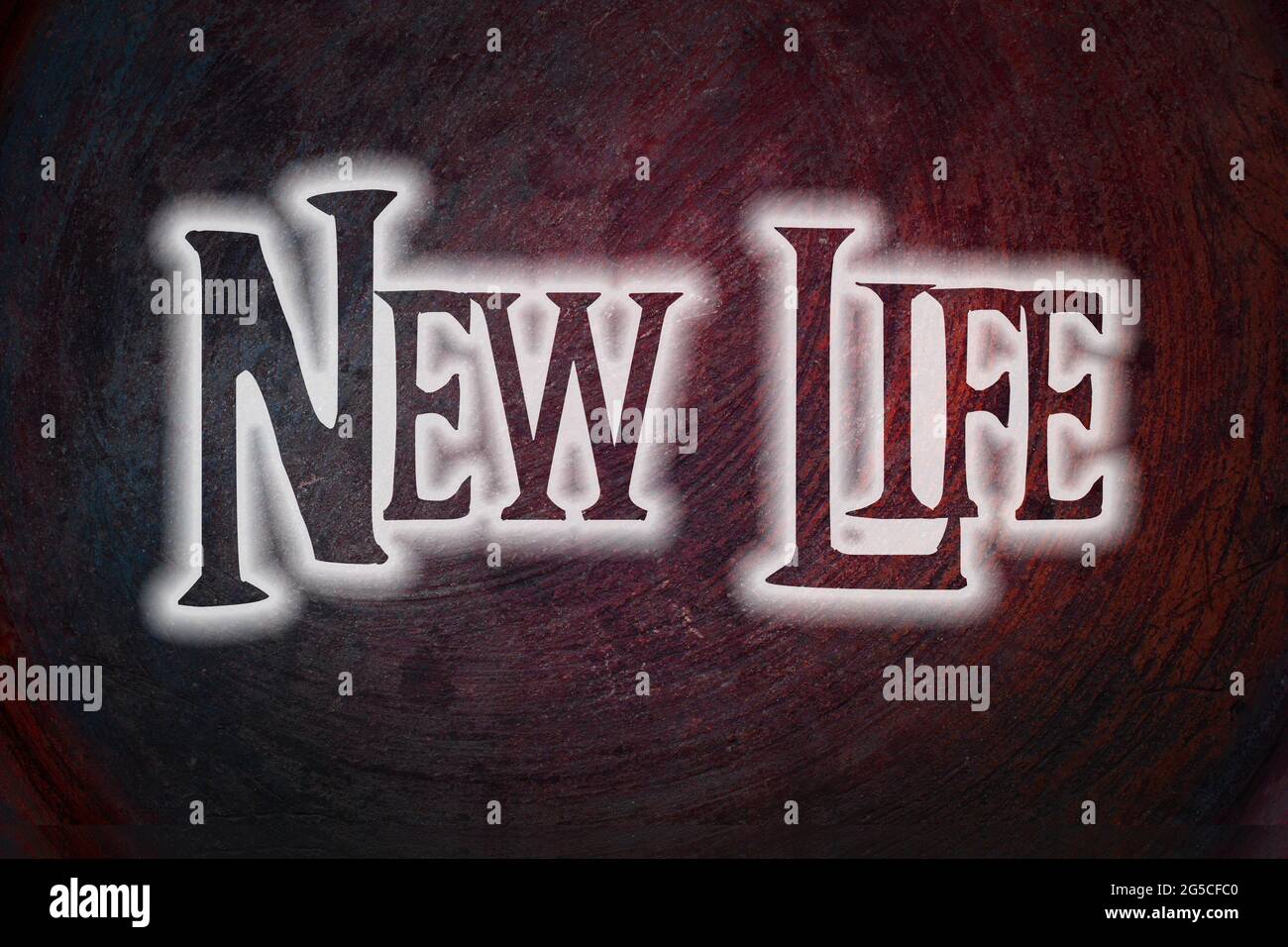 New Life Concept text on background Stock Photo - Alamy