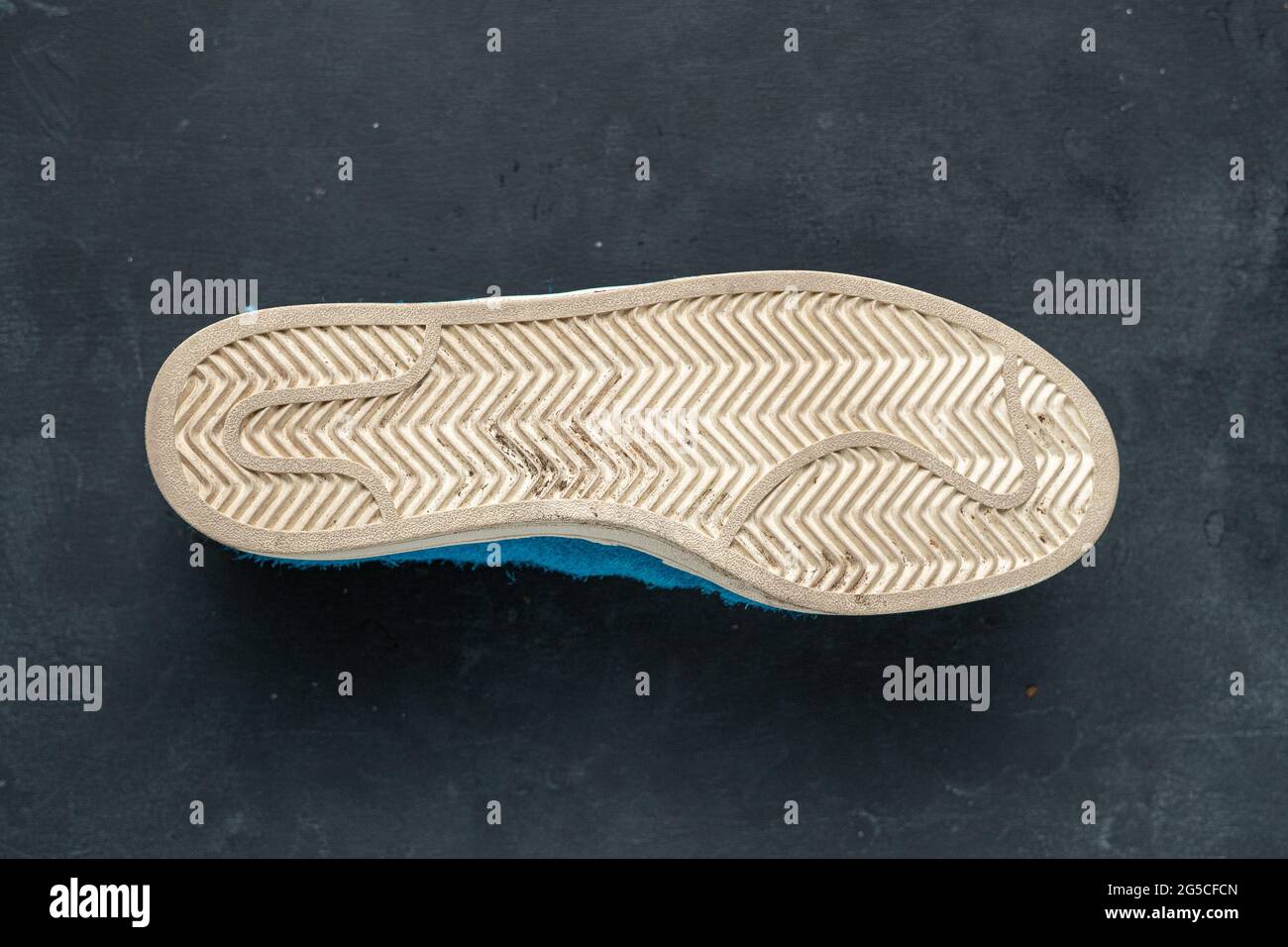 dirty and dusty used sneaker shoe sole, the bottom parts Stock Photo ...