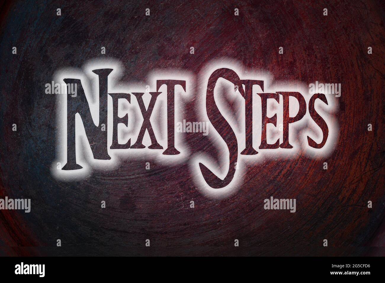 Next Steps Concept text on background Stock Photo - Alamy