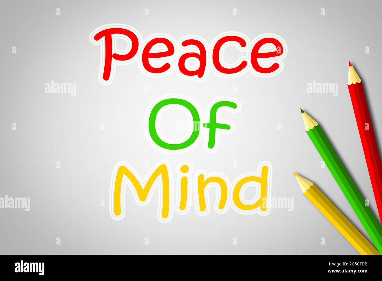 Peace Of Mind Concept text on backgrond Stock Photo - Alamy