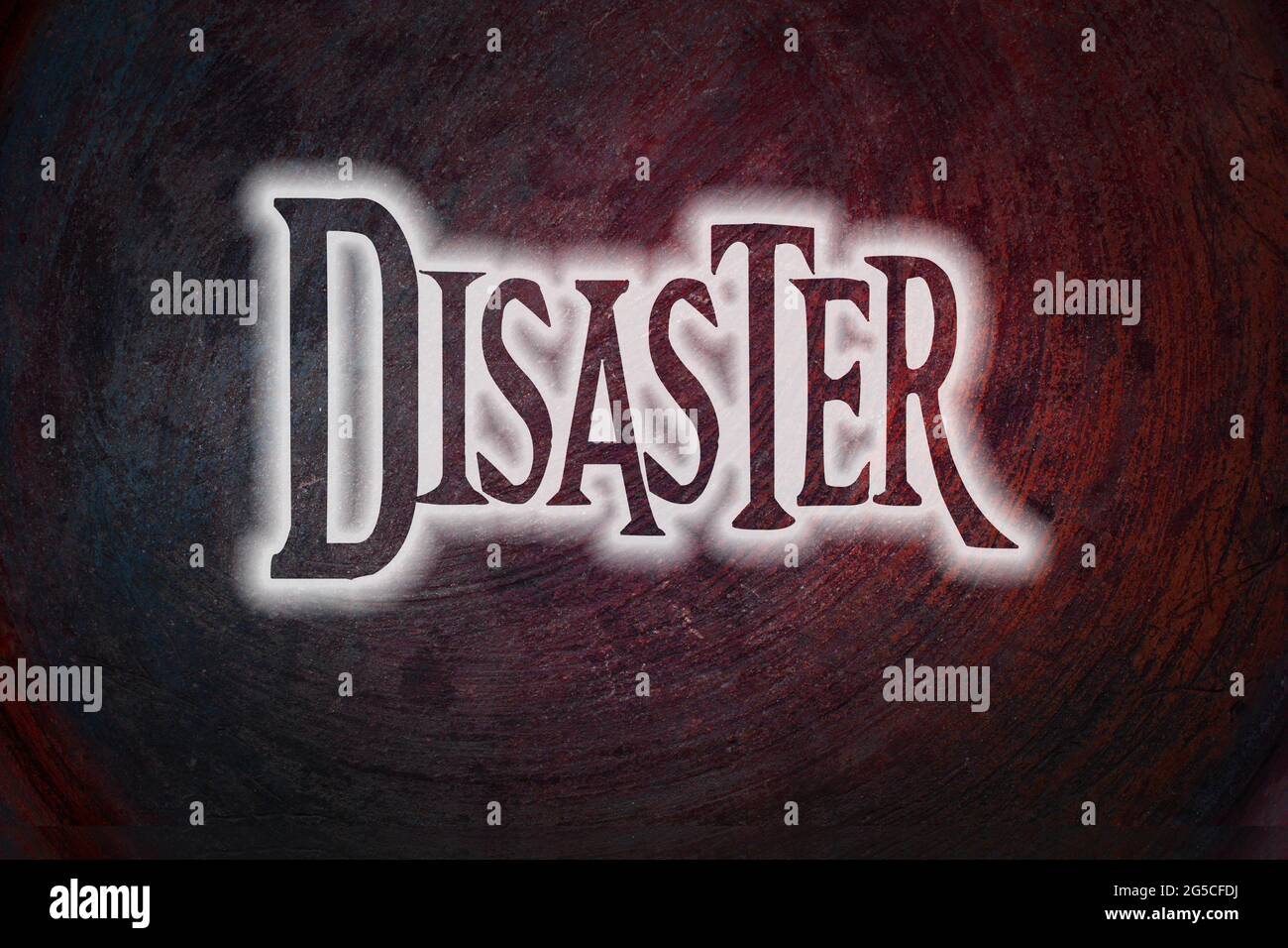 Disaster Concept text on background Stock Photo - Alamy