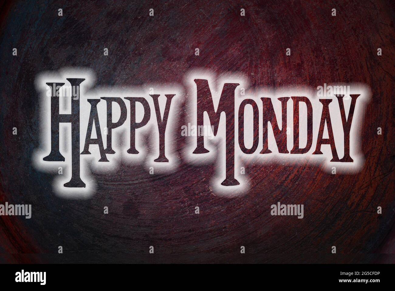 Happy Monday Concept text on background Stock Photo - Alamy