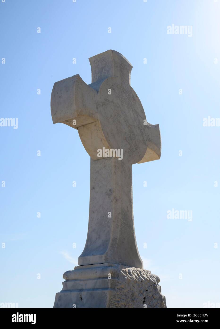 Marble cross in Saint-Tropez, Provence, France Stock Photo - Alamy