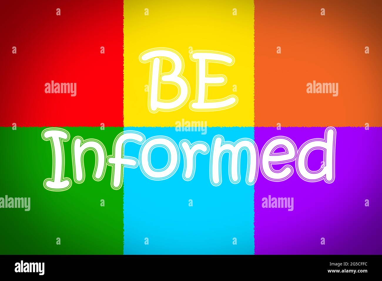 Be Informed Concept text on background Stock Photo - Alamy