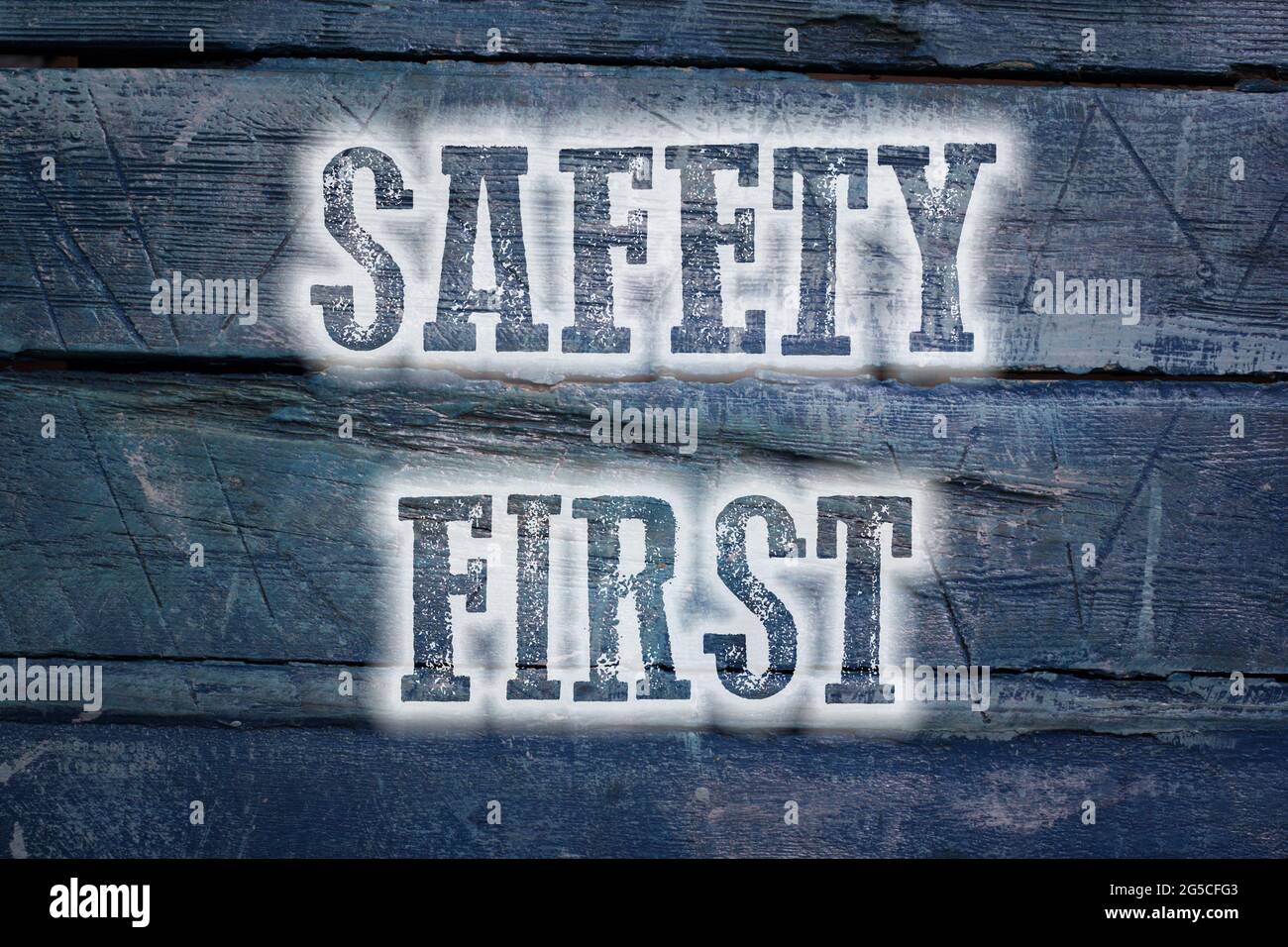 Safety First Concept text on background Stock Photo - Alamy