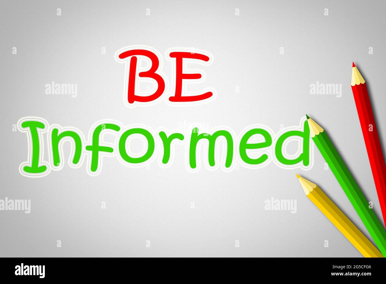 Be Informed Concept text on background Stock Photo - Alamy