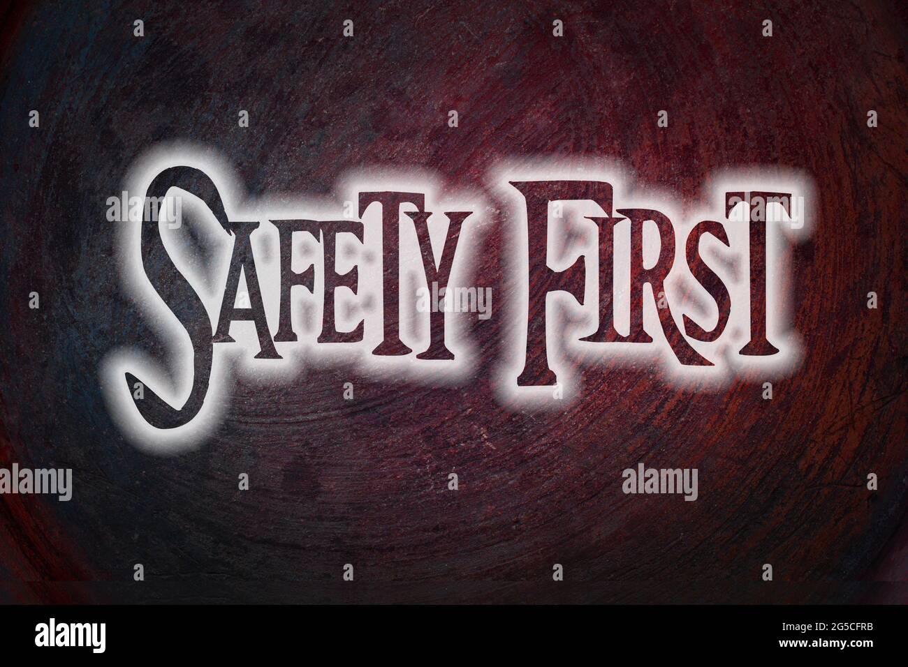 Safety First Concept text on background Stock Photo - Alamy