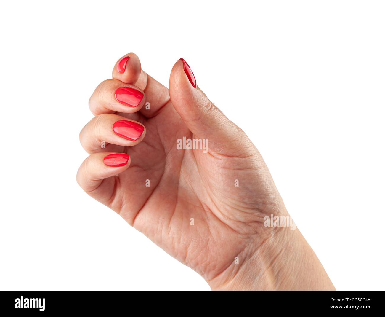 Female hand isolated on white background. With clipping path Stock ...