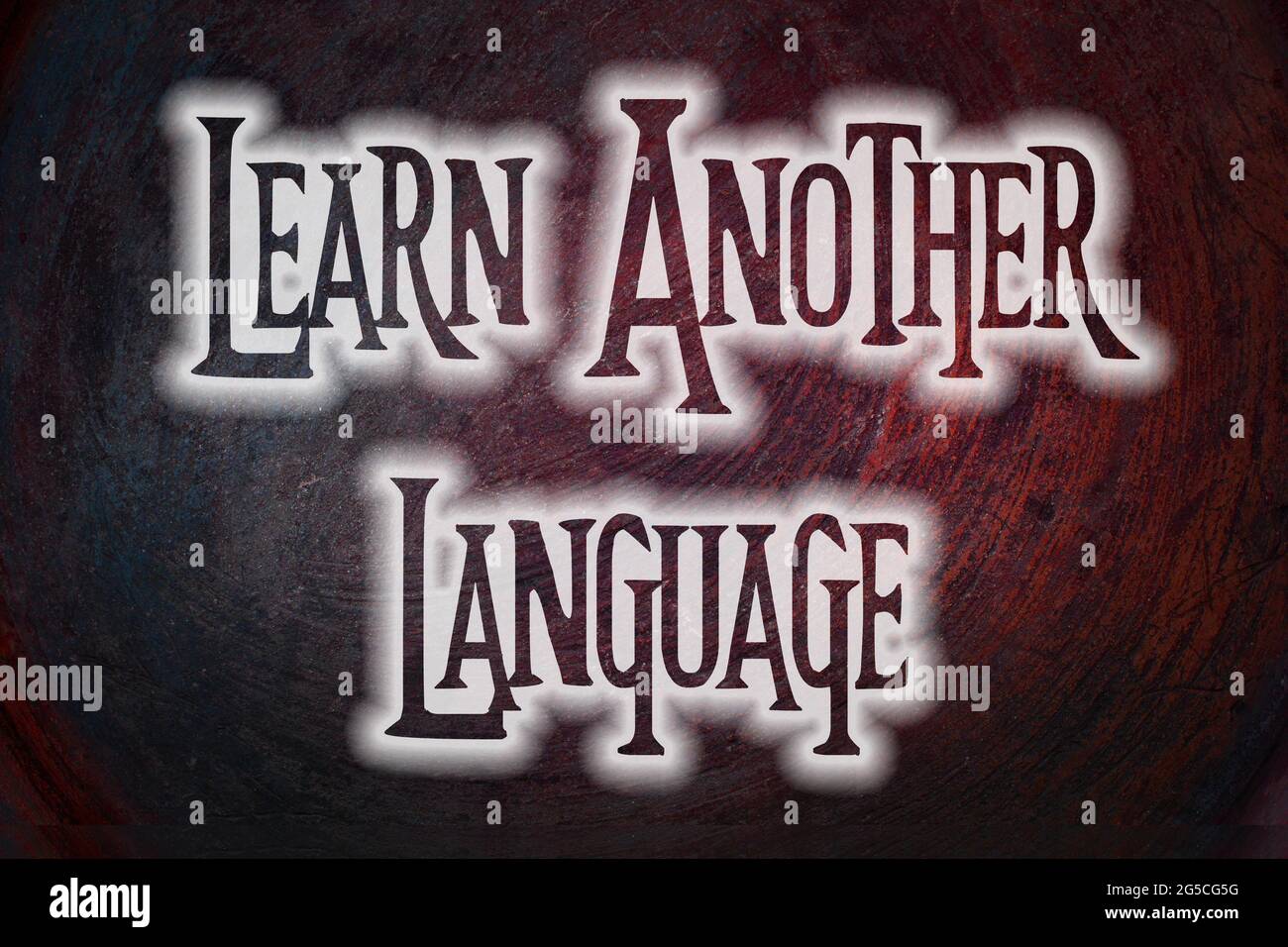 Learn Another Language Concept text on background Stock Photo - Alamy