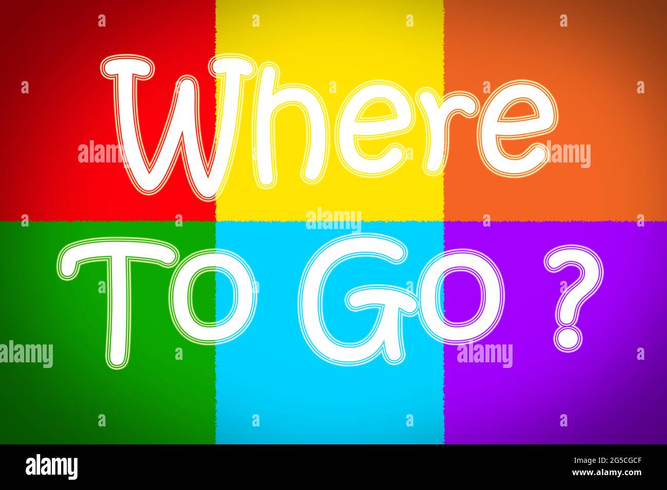 Where To Go Concept text on background Stock Photo - Alamy